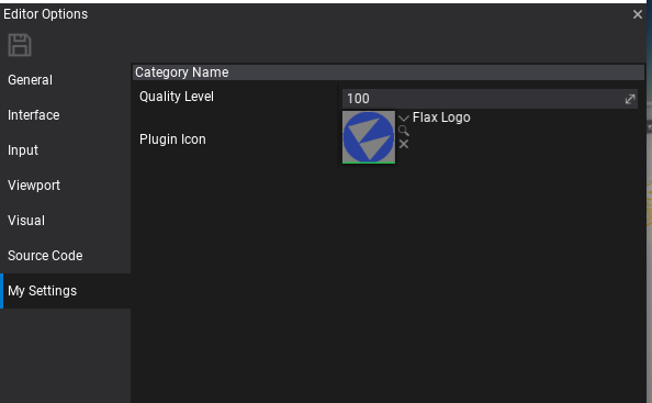 Howto Create A Custom Editor Settings Flax Documentation